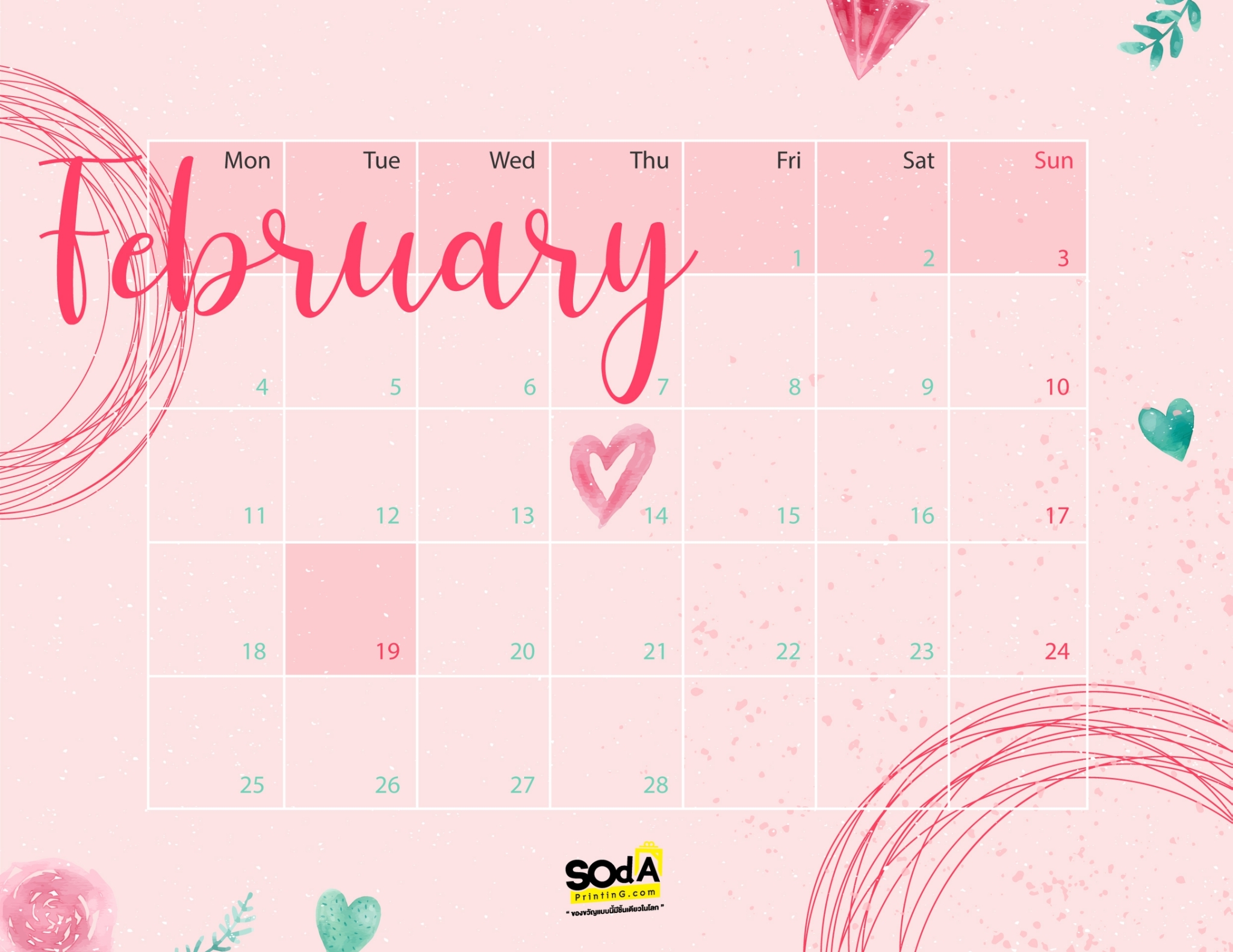 Hello February! “Download our February calendar now and start planning ...