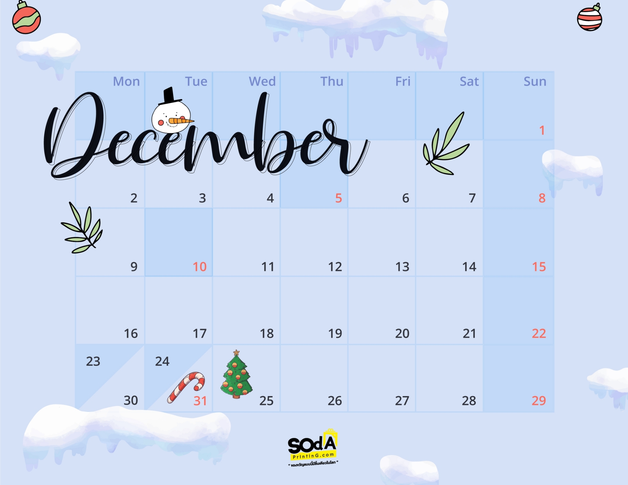 Hello December “Download our December calendar now and start planning ...