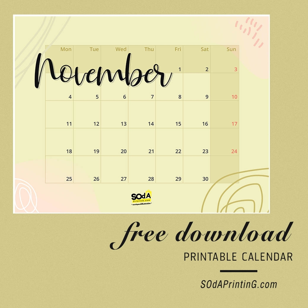 Hello November “Download our November calendar now and start planning ...